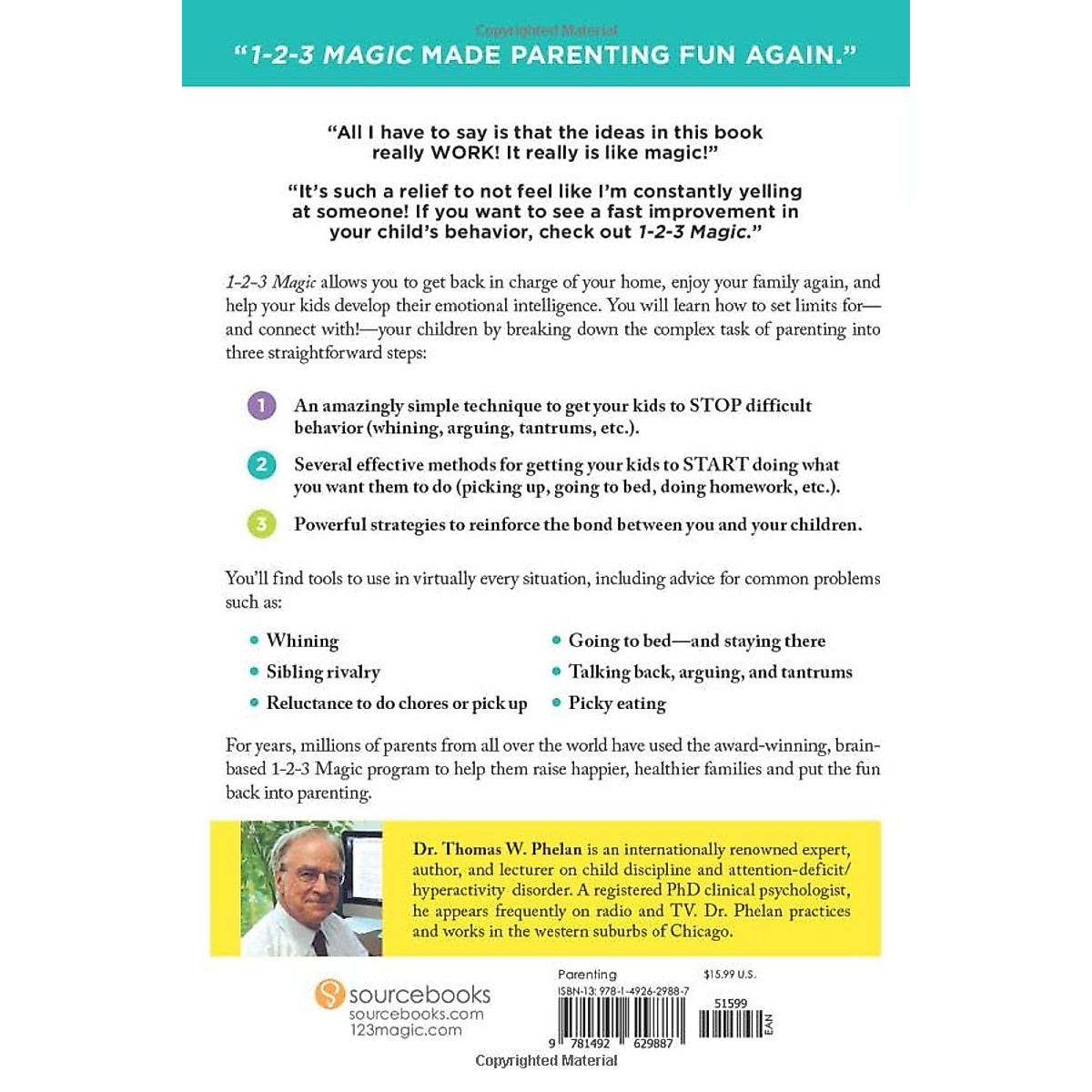 1-2-3 Magic: Gentle 3-Step Child & Toddler Discipline for Calm, Effective, and Happy Parenting (Positive Parenting Guide for Raising Happy Kids)