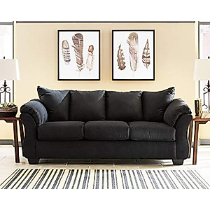 Signature Design by Ashley Darcy Classic Contemporary Sofa, Black