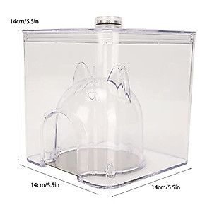 VINGVO Summer Cool Hamster, Effective Cooling Hamster Hideout High Compact Transparent PS Hollow Design for Small Animals for Home