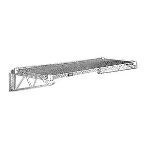 Omega 12" Deep x 60" Wide x 7" High Fixed Chrome Wall Mount Shelving Kit