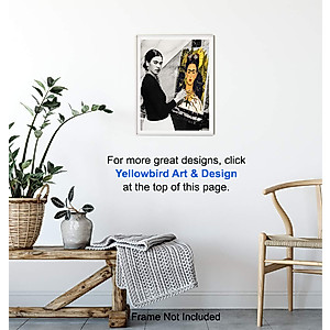 Art - Poster - 8x10 Mexican Wall Art - Wall Decor - Paintings, Print, Portrait, Photo, Wall Art, Self Portrait - Gifts for Artists - 8x10 Photo Print Unframed