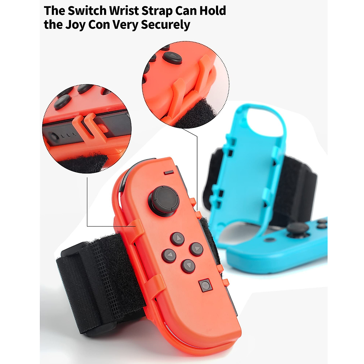 RTTACRTT Wrist Bands for Just Dance 2024 2023 2022 2021 Switch and for Zumba Burn It Up, Adjustable Elastic Dance Soft Straps for Switch & Switch OLED Joy Con Controller, 2 Pack for Adults and Kids