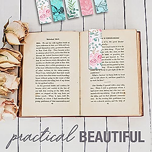 Magnetic Bookmarks 30 Pieces, Magnet Page Markers Set (5 Designs)