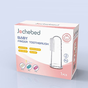 Jochebed Baby Finger Toothbrush for Training Teething - Infant & Toddles & Lids Teeth Brush Soft Babies Toothbrushes Oral Cleaning Massager to Train Your Child Healthy Oral Habits -3 PCS