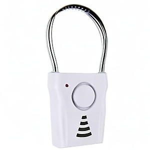 SABRE 110dB Door Handle Alarm, Extremely Loud Wireless Alarm Audible Up To 680 Ft Away, Hangs Off Door Knob or Handle, Vibration-Triggered Home Security Alarm, 3 Adjustable Settings, Great for Travel