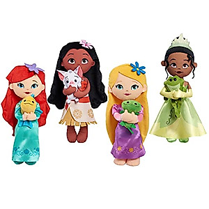 Disney Princess Lil' Friends Rapunzel & Pascal 14-inch Plushie Doll, Officially Licensed Kids Toys for Ages 3 Up by Just Play