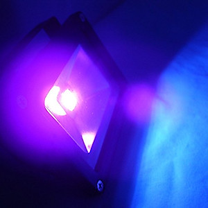 QUANS 110V 10W UV Ultra Violet LED Black Light for Curing Glue, Resin Cure 3D Printer, Blacklight, Fishing Aquarium, Party Supplies, Neon Glow in The Dark, with US Plug