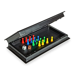 Ludo Magnetic Folding Travel Board Game Set - 9.75 Inches