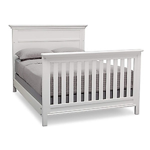 CC KITS Full-Size Conversion Kit Bed Rails for Serta Aberdeen, Adelaide, Ashland, Banbury, Barrett, Bethpage, Fairmont, Fall River, Fernwood & Mid-Century Modern Lifestyle 4-in-1 Cribs (Bianca White)