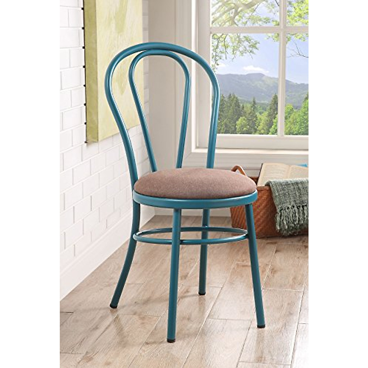 ACME Jakia Side Chair (Set-2) - 96814 - Fabric & Teal
