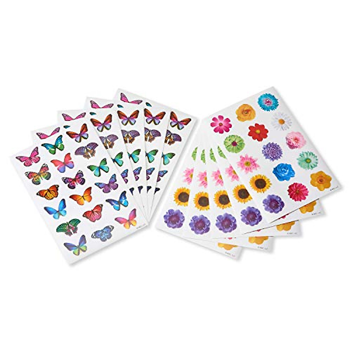 American Greetings Kids Sticker Sheets, Butterflies and Flowers (165-Count)