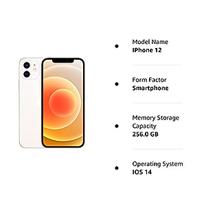 Apple iPhone 12, 256GB, White - Unlocked (Renewed Premium)