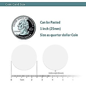 50pcs NFC Cards NFC Tags Ntag 215 NFC chip NFC 215 tag rewritable NFC Coin Cards，Compatible with Tagmo and NFC Enabled Mobile Phones and Devices, Round (25 mm/ 1 Inch)