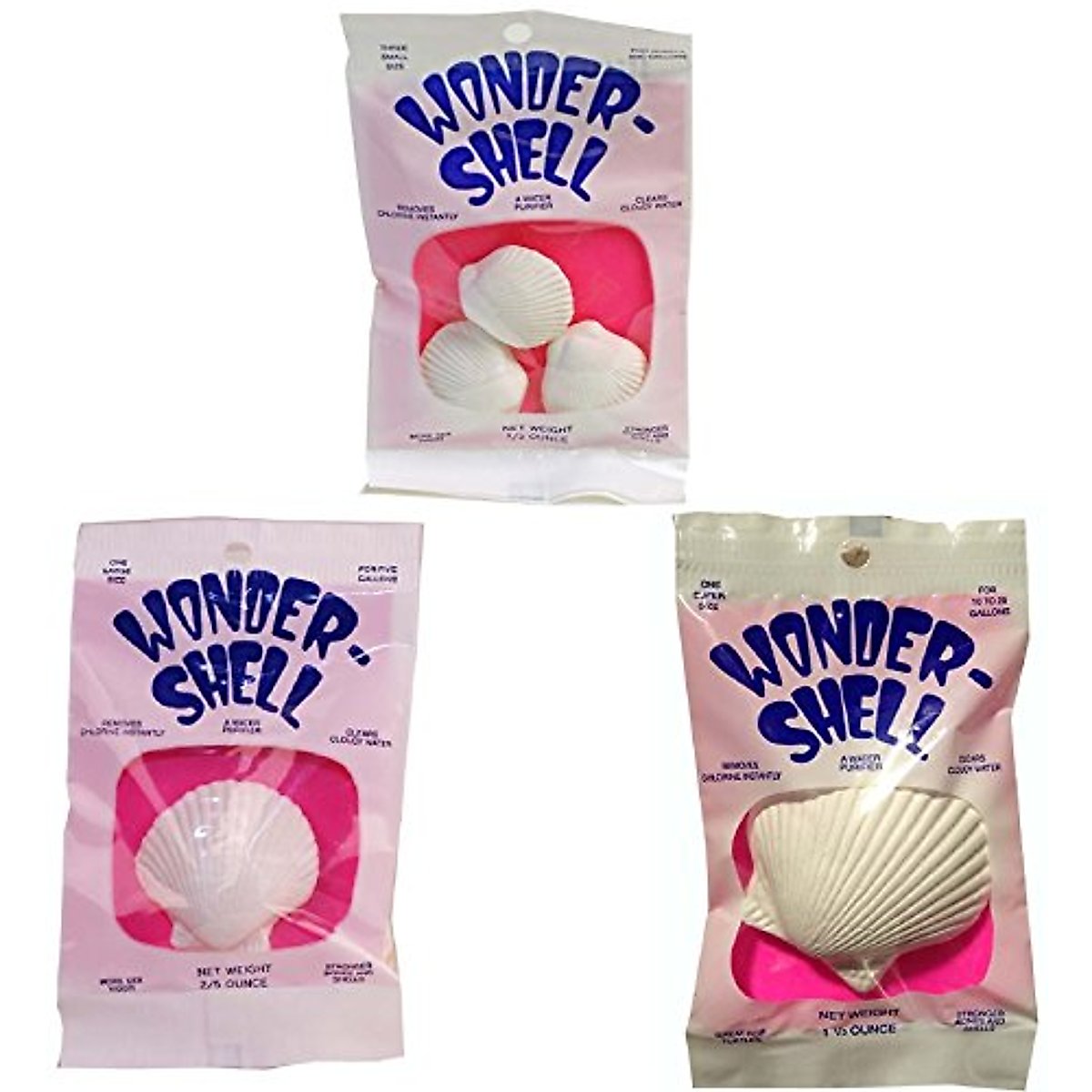 Weco Wonder Shell Natural Minerals Combo Pack (3-Small Shells, 1- Large Shells, and 1-Super Shell)