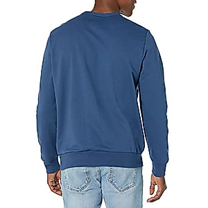 GAP Mens Logo Crew Neck Hoodie BLUE SHADE L