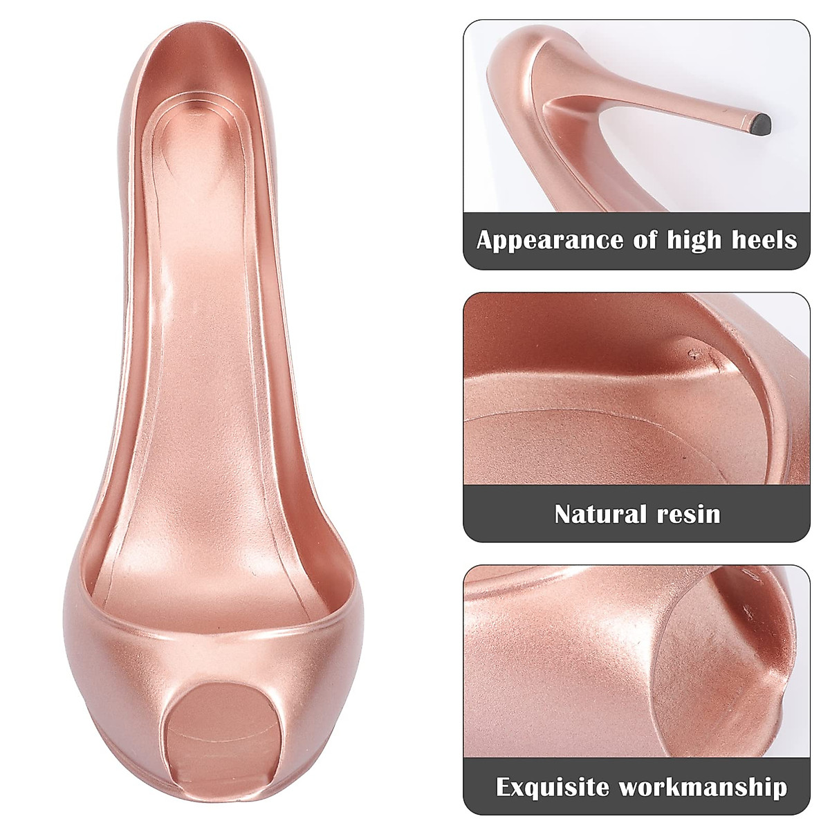 Zerodeko Shoe Wine Rack Holder Wine Rack Holder High Heel Design Rack Wine Bottle Holder Desktop Table Centerpiece Home Decorations for Kitchen Restaurant Bar Hotel Pink