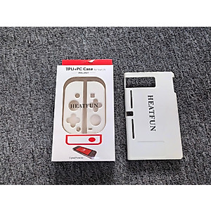 HEATFUN Protective Shell Case for Switch, Dockable White Cover Case for Switch