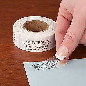 Personalized Bold and Centered Address Labels 200, Clear