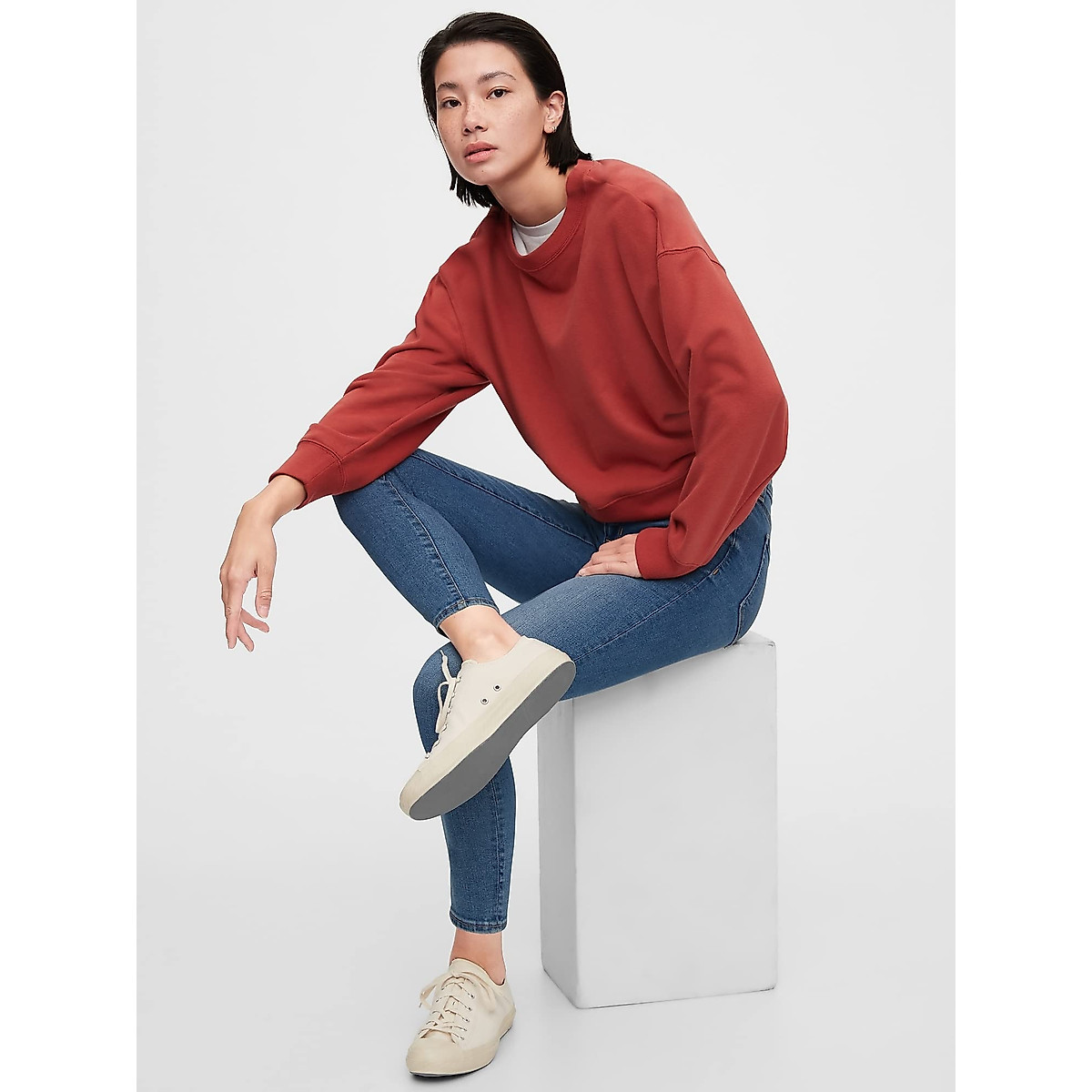 GAP Womens Mid Rise Legging Jeans, Light Brooklyn, 30 Regular US