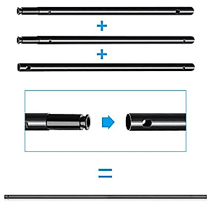 SLOW DOLPHIN Photo Video Studio Triple Crossbar 10 (W) x 8.5 (H) ft Adjustable Photography Backdrop Background Support Stands, with Mounting Bracket and 6 Pcs Spring Clamp, Carry Bag
