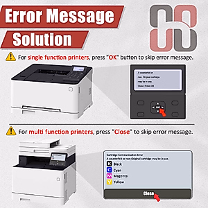 Replacement W2110A Toner Cartridges Compatible for HP 206A W2110A Toner Cartridge Work for HP Laserjet Pro M255DW M255NW M282NW M283CDW M283FDW Printers