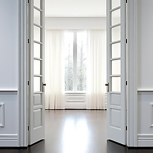 Removable Pin, 3.5 Inch Black Matte 6 Pack - Heavy-Duty, Smooth & Silent Open Exterior and Interior Door Hinges, 5/8'' Radius Corners