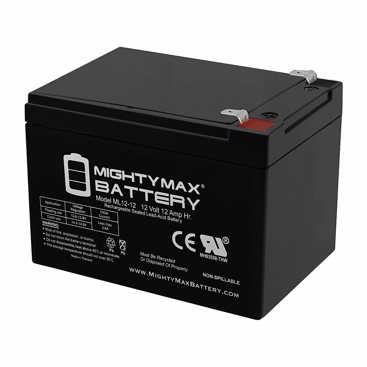 Mighty Max Battery 12V 12AH Replacement Battery for Kid Trax Avigo Mini Cooper Brand Product
