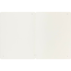 Moleskine Paper Tablet Hard Cover Smart Notebook, Plain/Blank, XL (7.5" x 9.75") Black, Compatible w/ Moleskine Pen+ Ellipse (Sold Separately) & App, Digitize & Organize, 176 Pages