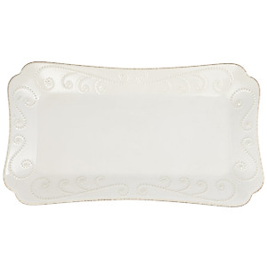 Lenox French Perle Hors D'Oeuvre Tray, 13.5-Inch, White -
