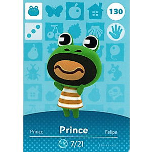 Nintendo Animal Crossing Happy Home Designer Amiibo Card Prince 130/200 USA Version