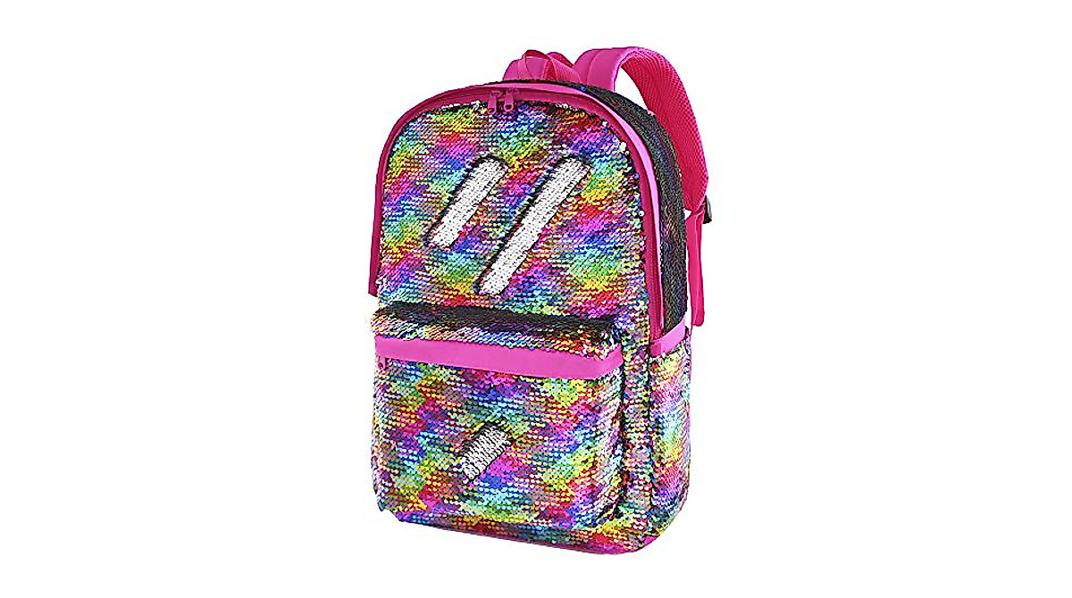 Cute Flip Sequin Backpack for Kids - Rainbow Style