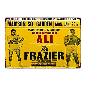 Royal Tin Sign Boxer Boxing Champion 11.8 7.8 inches, Rectangle Metal Signs for Home and Kitchen Bar Cafe Gas Station Garage Retro Wall Decor, Vintage Decoration Gift.