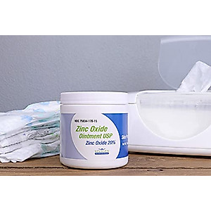 Nivagen Zinc Oxide Ointment USP 20% | For Diaper Rash, Chafed Skin, Protects From Wetness, Relief From Poison Ivy, Poison Oak, & Poison Sumac | 15oz Jar Of Zinc Oxide