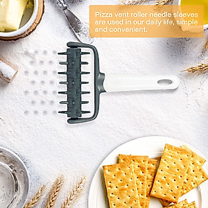 MIPAHI 2 Pieces Pizza Dough Roller, 4.65x7.09x1.97inch Dough Bubbling Killer, Time-saving Pizza Dough, Roller Tool For Pizza, Puff Pastry, Bread