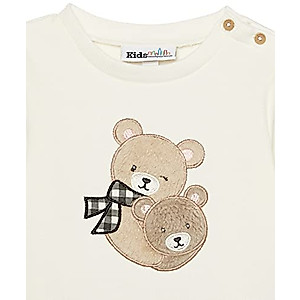 Kids Headquarters Baby Girls 2 Pieces Legging Set, White/Pebble, 18M US