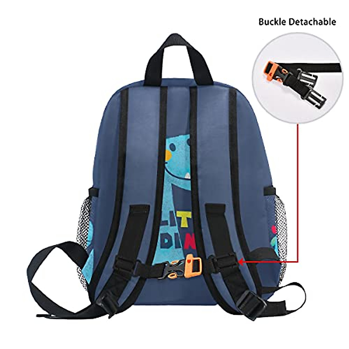 ODAWA Custom Backpack for Boys, Personalized Backpack with Name/Text, Customization Cute Dinosaur Blue Preschool Backpack Kindergarten