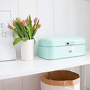 Wesco Grandy – German Designed - Steel bread box for kitchen / storage container, White