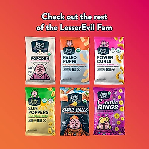 LesserEvil Lil' Puffs Variety Pack, Contains 2 Sweet Potato Apple, 2 Strawberry Beet, and 1 Veggie Blend, Organic Snacks for Kids, Rice-Free, 0g Sugar Per Serving, 2.5 Oz, (Pack of 5)