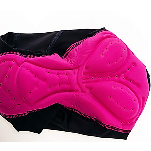 JPOJPO Bike Shorts Womens with 5D Gel Padded,Cycling Underwear Sport Pants Red,Pink,Black S-3XL