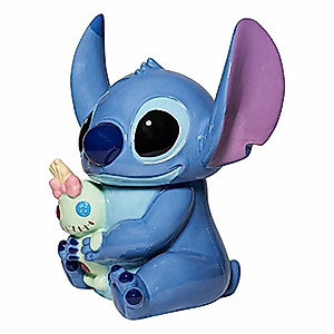 Enesco Disney Ceramics Lilo and Stitch Holding Doll Sculpted Cookie Jar Canister, 11 Inch, Multicolor
