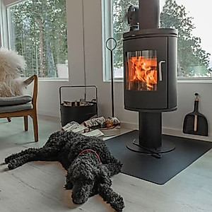 Ecofan® AirDeco I, Superior Performance Stove Fan, Heat Powered, Contemporary Style. Low Start Temperature, 160CFM Black Blade, Mid-Sized