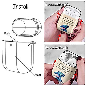 Bible Aripod Personalise Custom, AirPod Case Cover Compatiable with Apple AirPods 1st/2nd,Full Protective Durable Shockproof Drop Proof with Keychain Compatible