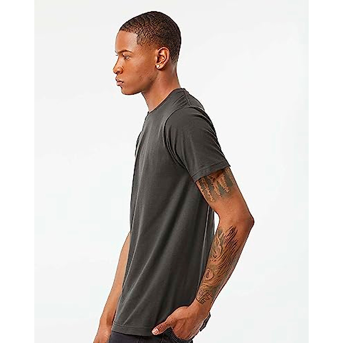 Tultex 202 - Unisex Fine Jersey Tee Charcoal Grey (Charcoal Grey, Extra Large)