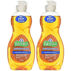 Palmolive Ultra Antibacterial Orange Dish Washing Liquid, 10 oz-2 pack