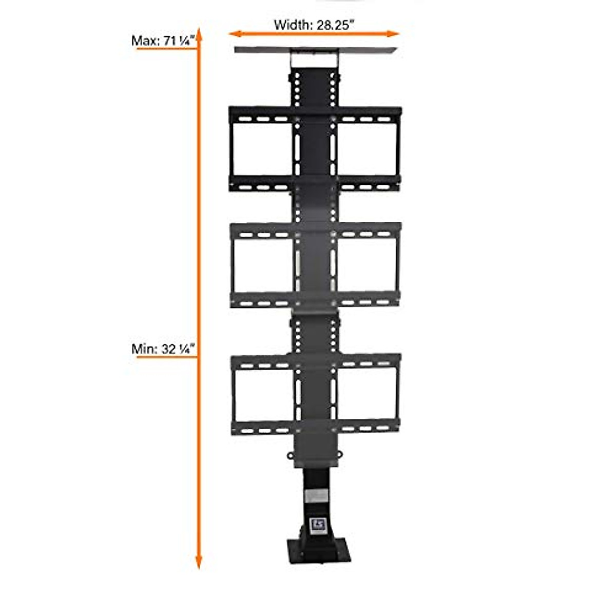 Touchstone Valueline Smart Motorized TV Lift-for 32-70" TVs-RF & Wired Remote-39 Height Travel-165lb Capacity-Height Memory-Flat Lid Mount-5yr Warranty-Alexa®/WiFi Enabled-30004
