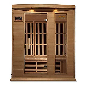 DYNAMIC SAUNAS Maxxus 3 Per Low EMF FAR Infrared Carbon Canadian Hemlock Sauna