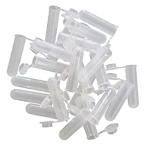 Aysekone 50 Pack 5ml Non-Sterile Plastic EP Vial Sample Tubes Storage Container Centrifuge Microcentrifuge Tubes Polypropylene Graduated with Snap Cap
