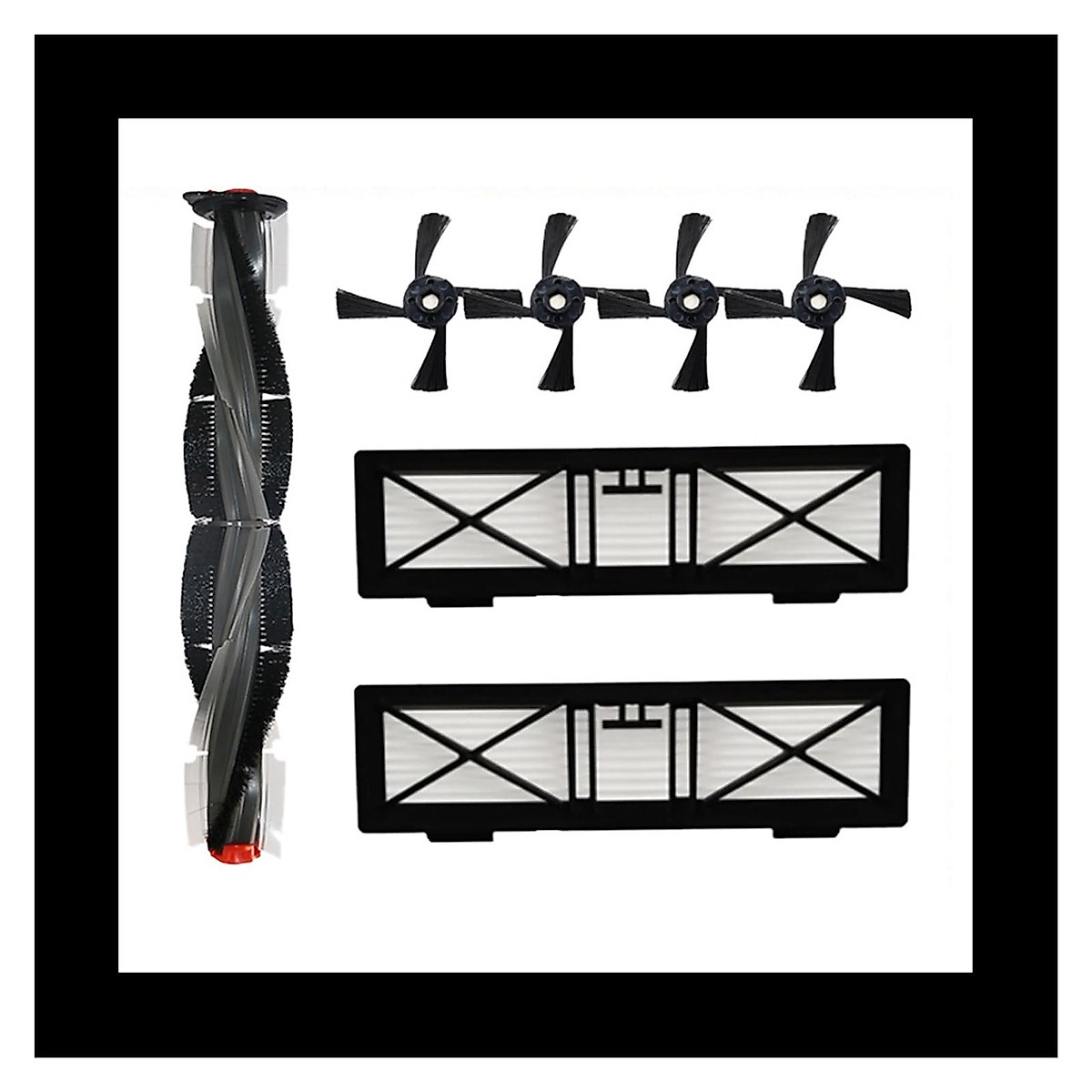 WEddle Main Side Brush Hepa Filter Sweeping Robot Vacuum Cleaner Parts. Compatible for Neato Botvac D Series D3 D5 D6 D7 D9 D10 D70E D75 D80 D85