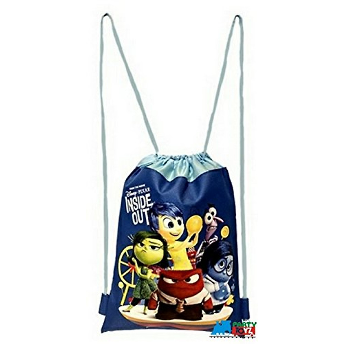 Drawstring Bag - Inside Out Blue Cloth String Bag