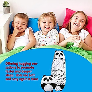 Kids Sleeping Bag ，Soft Animal Travel Camping Sleeping mat with Folding Pillow，nap mat for Toddlers, Boys Girls Animals Sleeping Bag，Panda Sleeping Bag for All Seasons (White Panda)